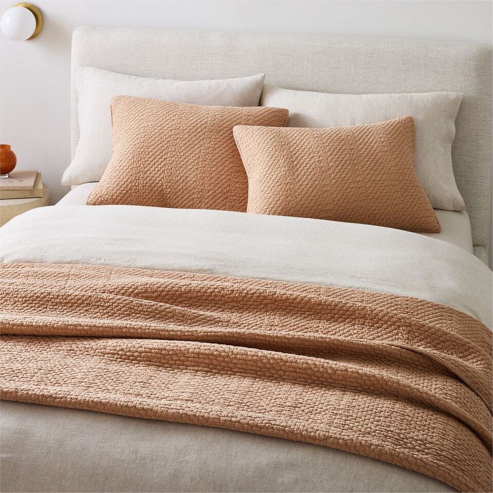 Reflections Matelasse Bedspread - Modern Cotton Comfort | West Elm UK